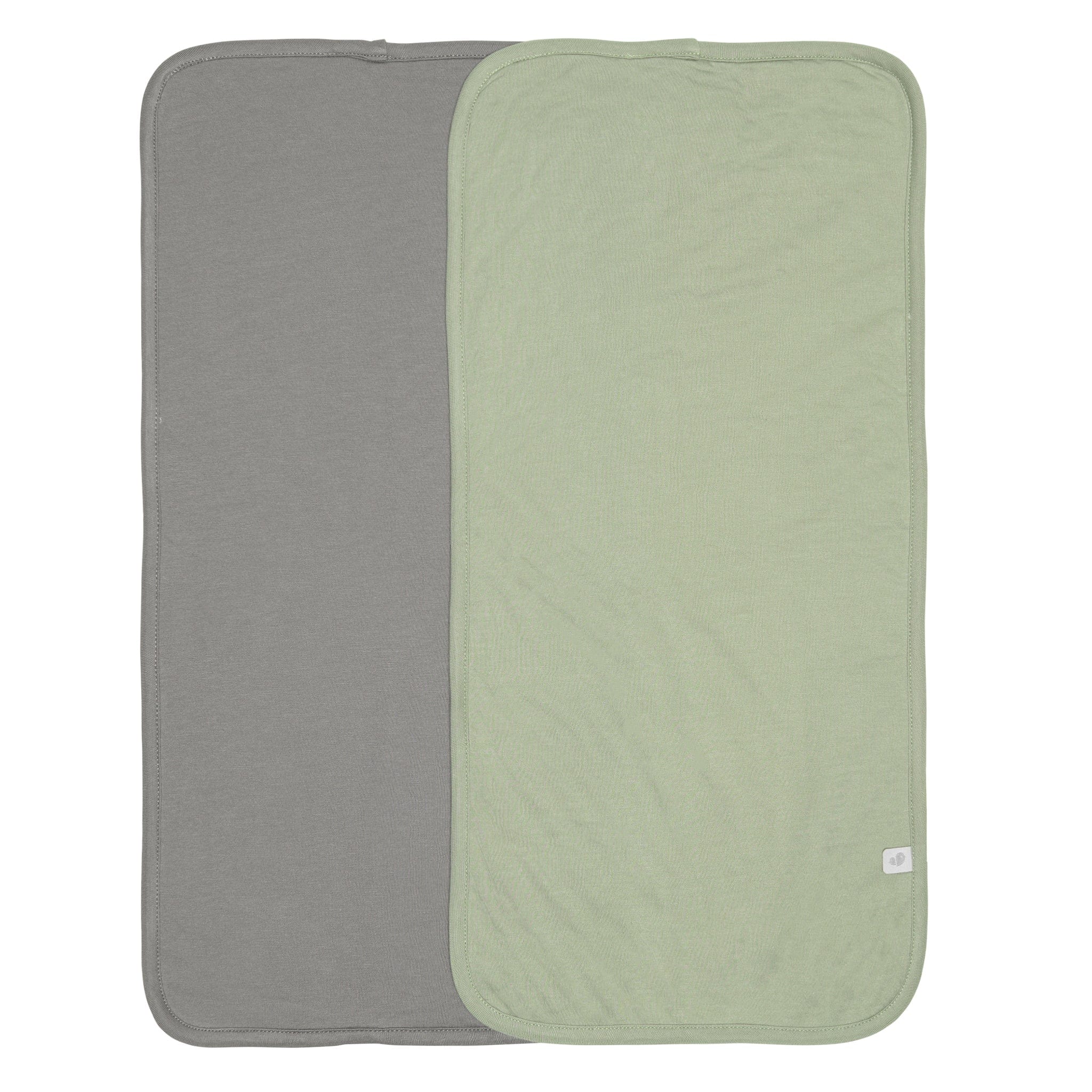 Burp Cloths Pack (2) - Moss Pebble – Perlimpinpin