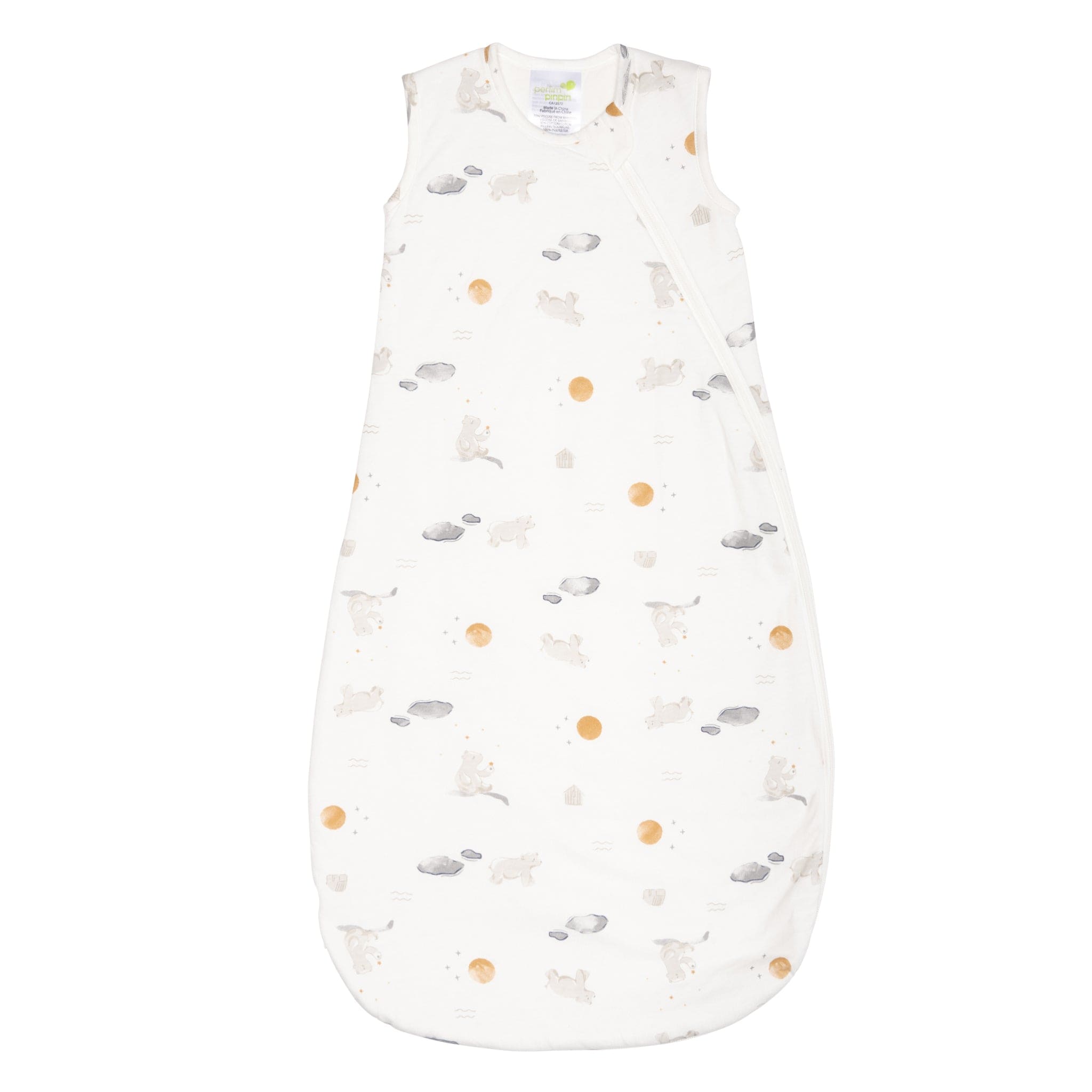 Quilted bamboo sleep sack - Full Moon (2.5 togs) – Perlimpinpin