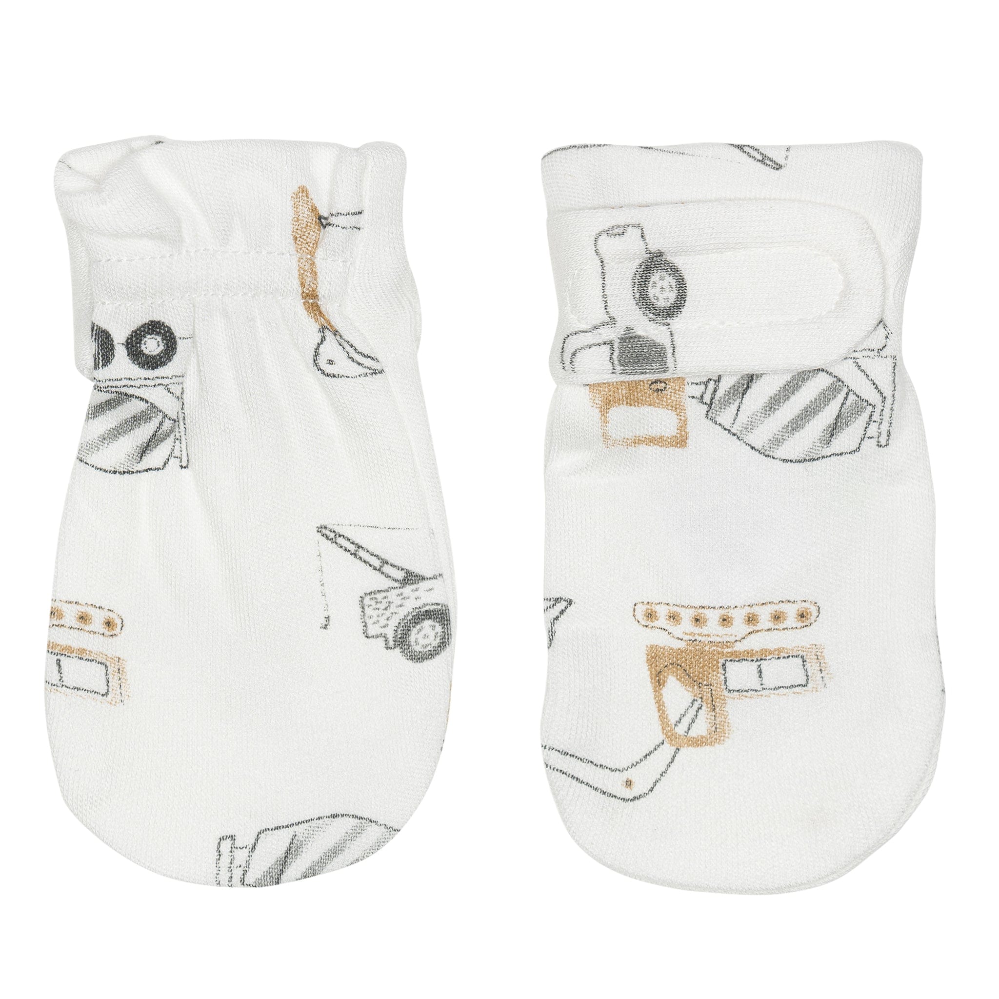 Bamboo scratch mittens - Construction – Perlimpinpin