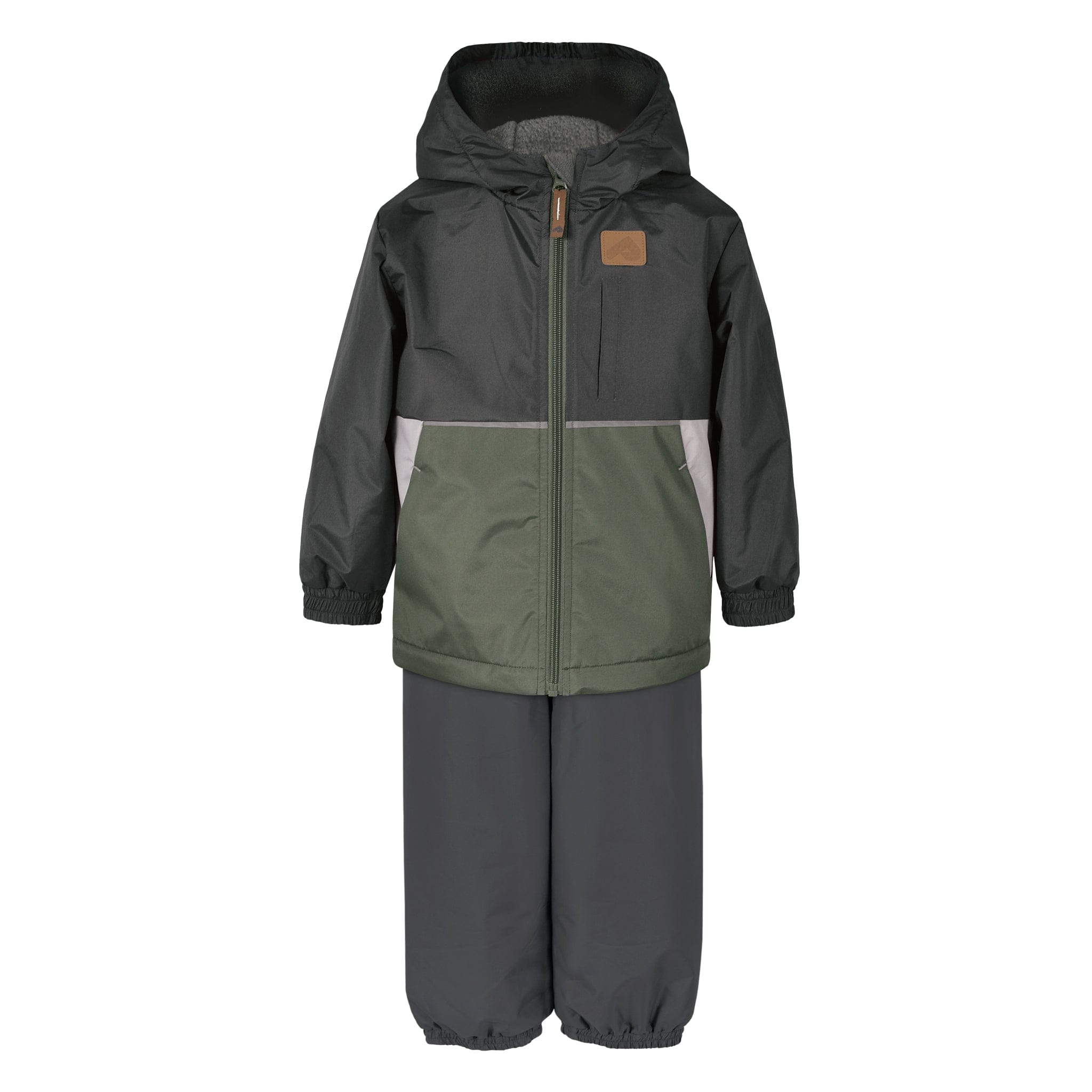 Mid-season boy two piece - Army, smoke & onyx – Perlimpinpin