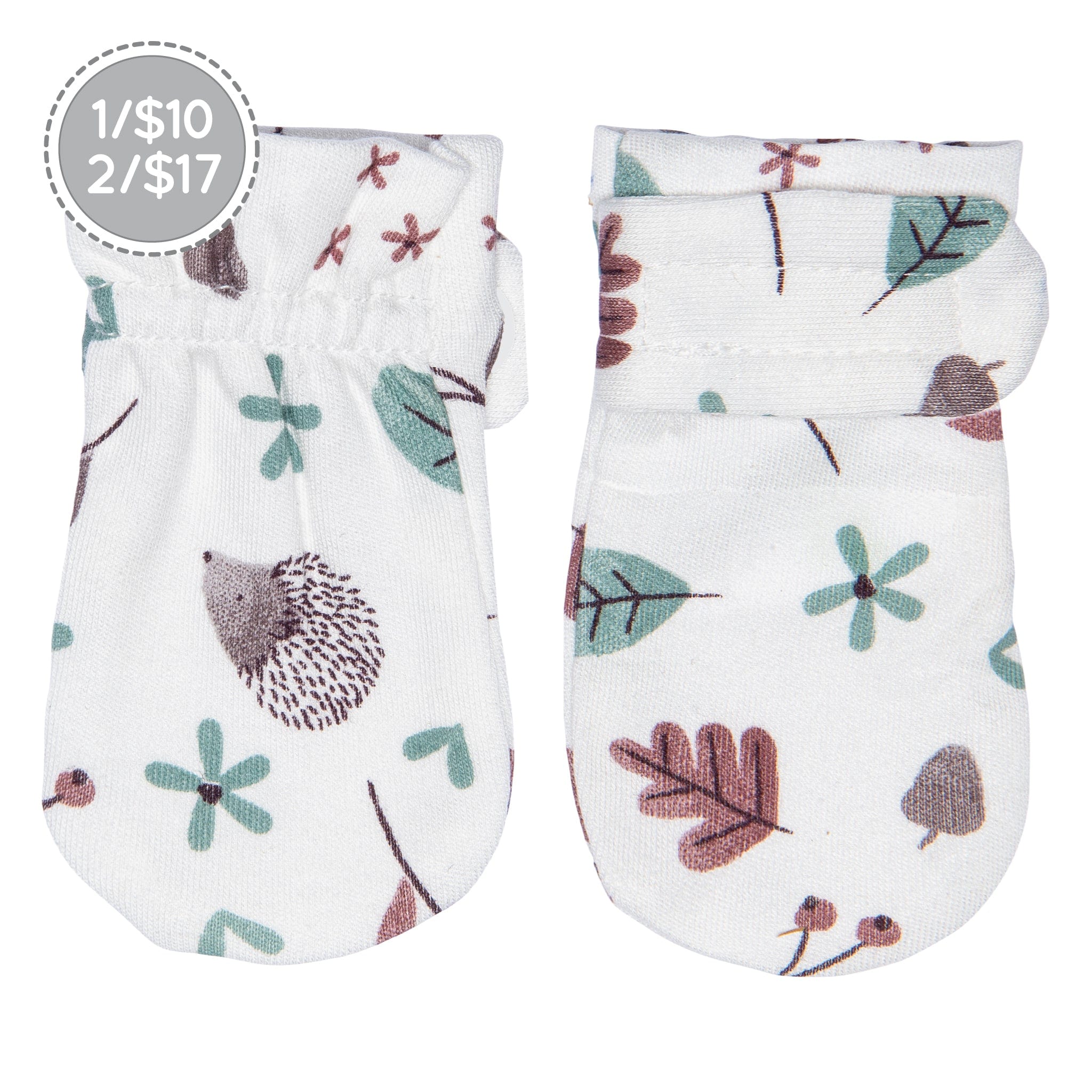 Bamboo scratch mittens - Hedgehog – Perlimpinpin