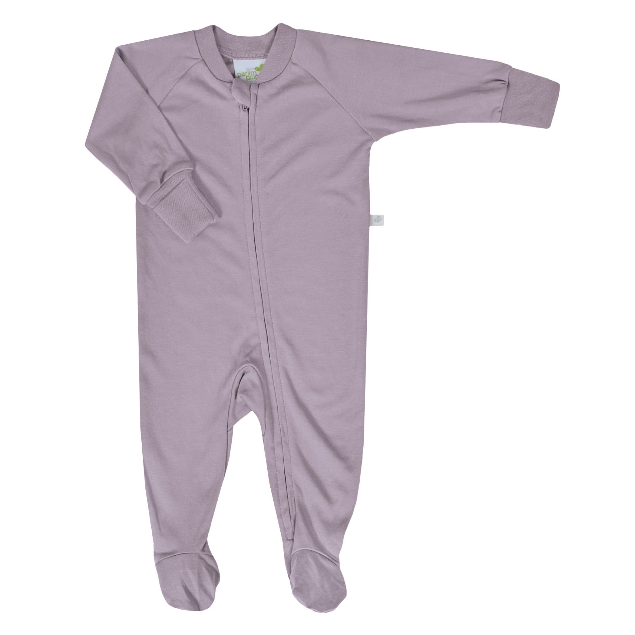 Bamboo baby sleeper - Plum – Perlimpinpin
